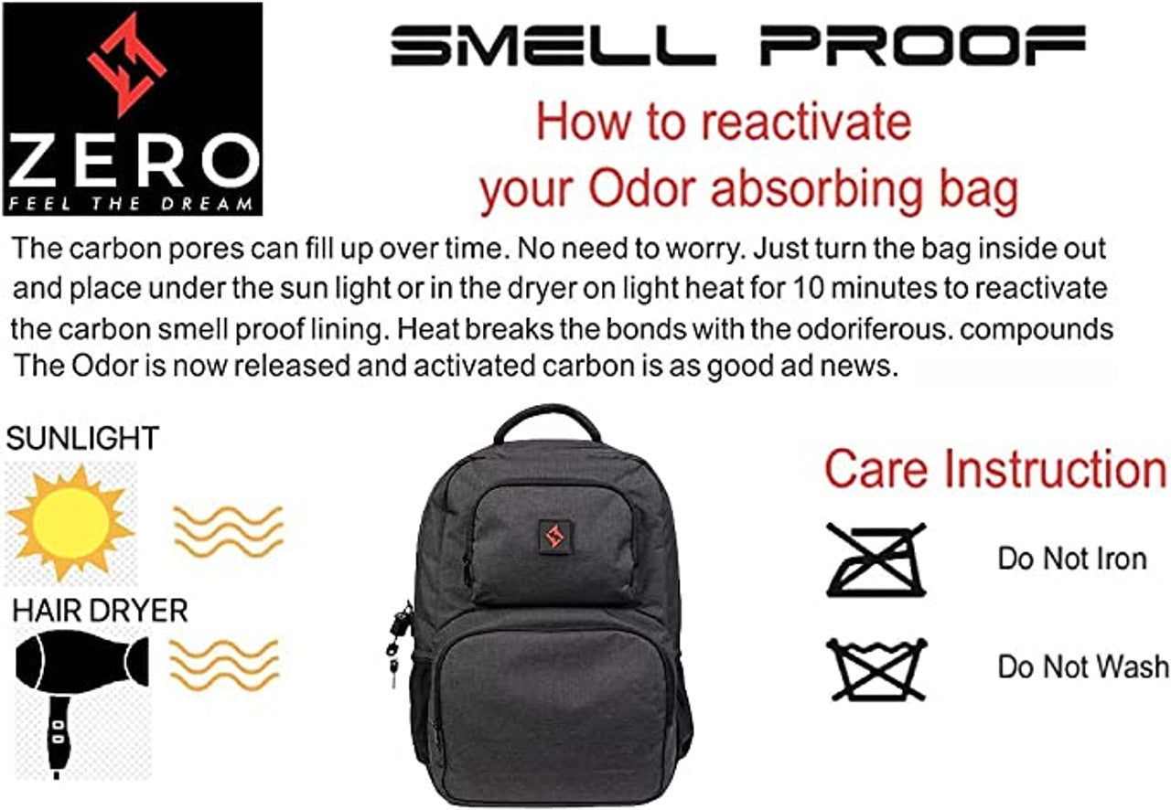 ZERO DOUBLE ZIP BACKPACK BLACK – Cougars Hydroponics